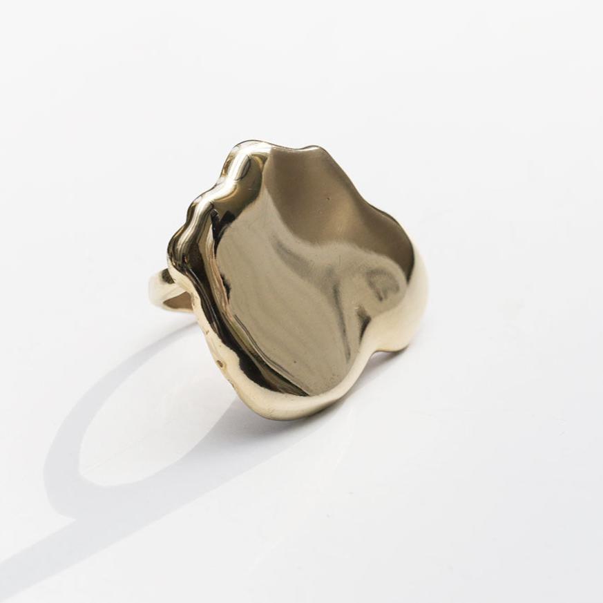 Cloud Shaped Sterling Silver Ring Handmade by Delia Langan Jewelry